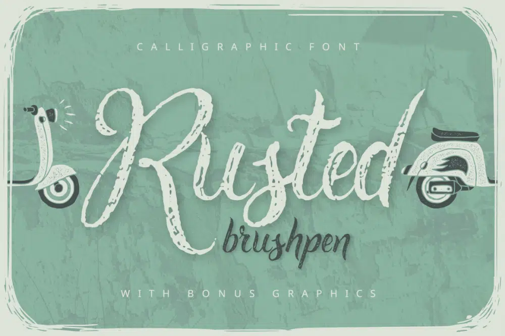 50+ Brush Fonts for Energetic Designs