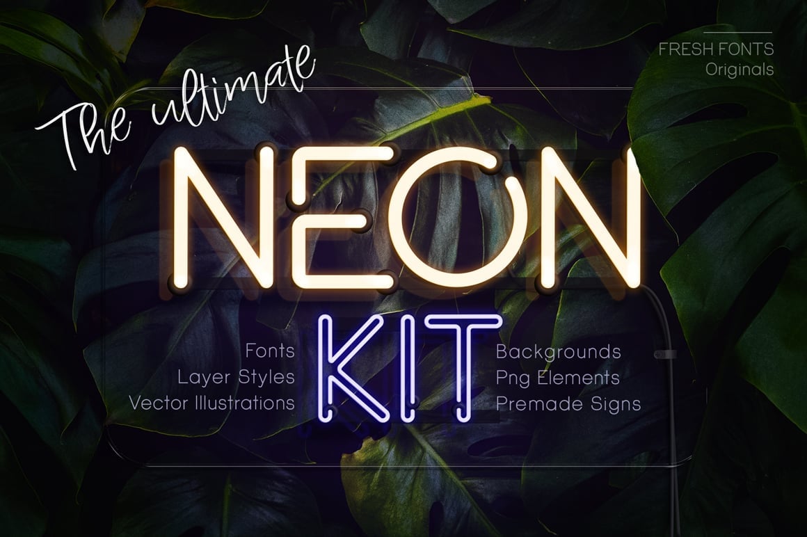 25+ Best Neon Fonts for Glowing Designs
