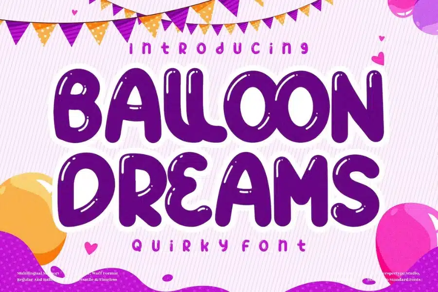 23+ Balloon Fonts to Make Your Designs Pop!